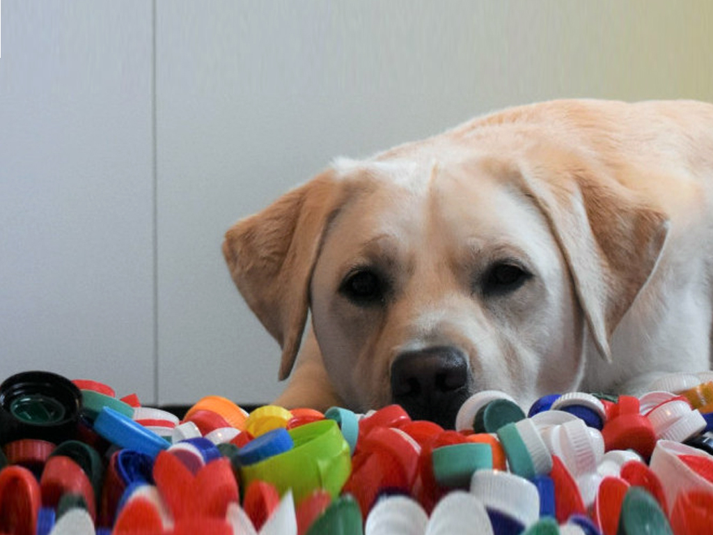 Plastic doppen voor KNGF Geleidehonden - Wereldwinkel Zeist